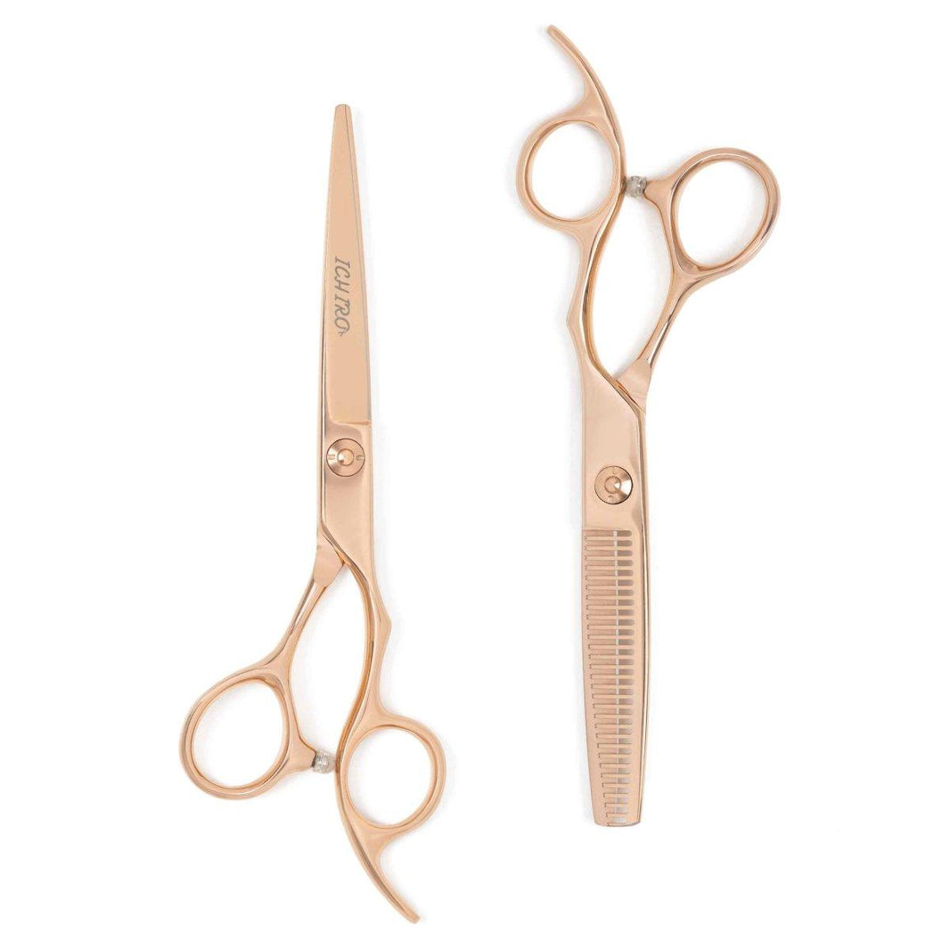 Ichiro Rose Gold Hairdressing Scissor Set: Premium Styling Tools ...